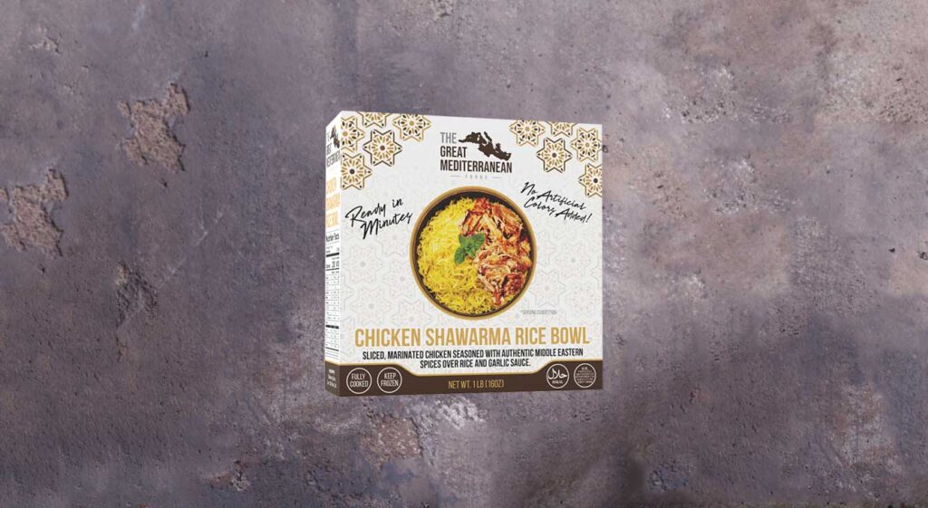 Chicken Shawarma Rice Bowl | The Great Mediterranean Foods